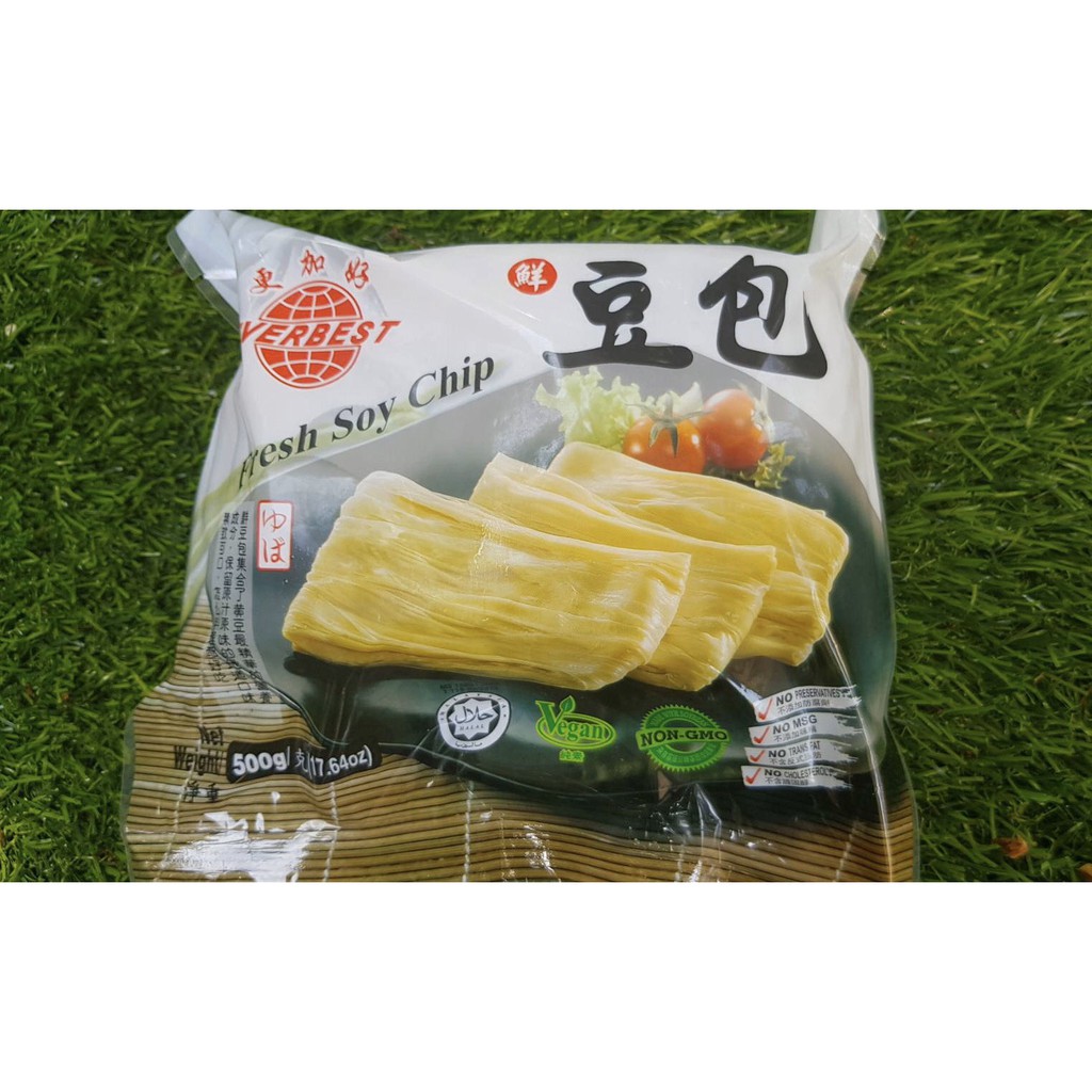 ฟองเต้าหู้สด(Fresh Soy Chip ) 500g รสชาติแสนอร่อย&โปรตีนเต็มแผ่น Vegan ...