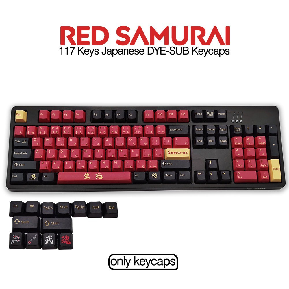 117 Keys PBT Keycap DYE-SUB OEM Profile Personalized Japanese Keycaps ...