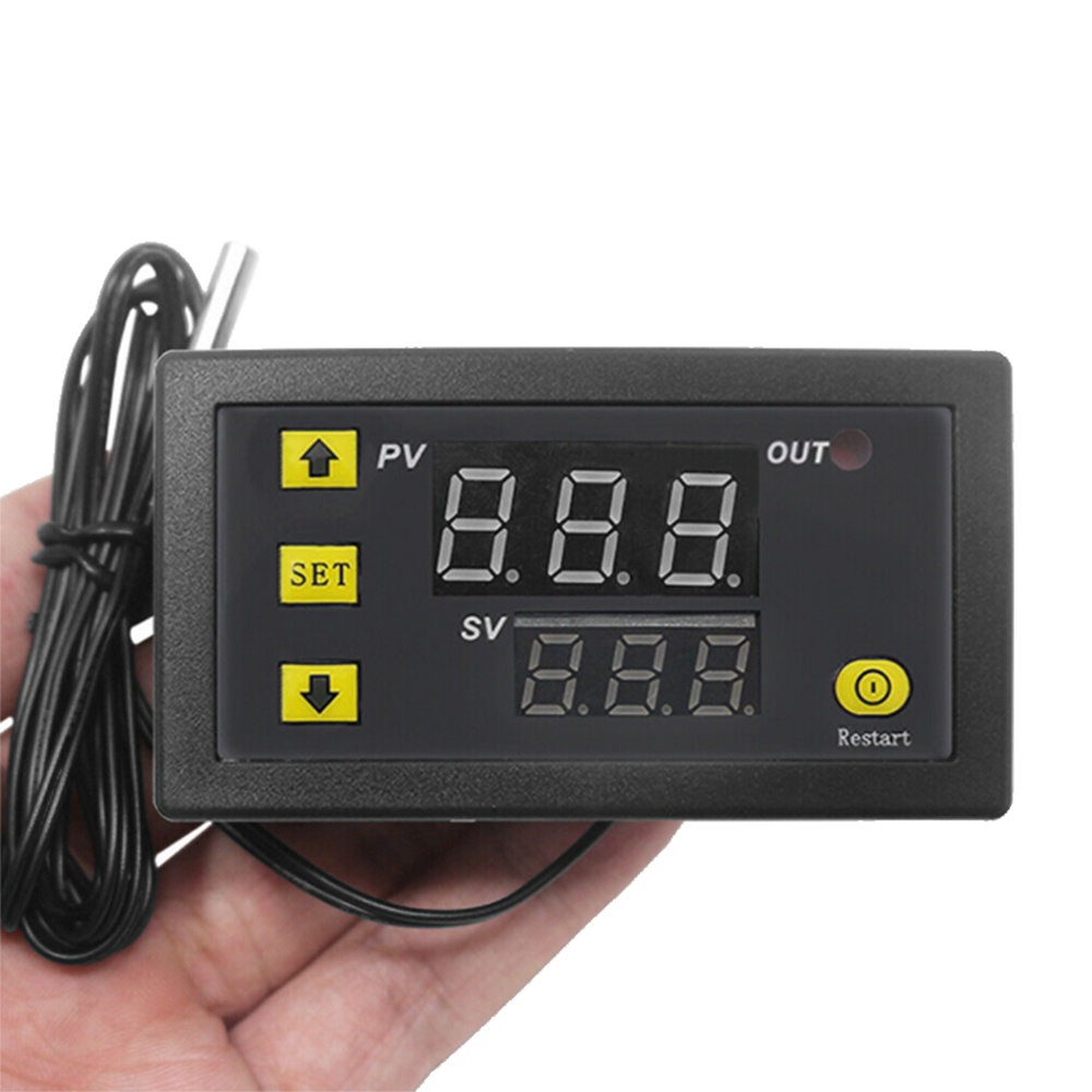อุณหภูมิควบคุม12V 110-220V Digital Temperature Controller LED Display Thermostat Regulator ...