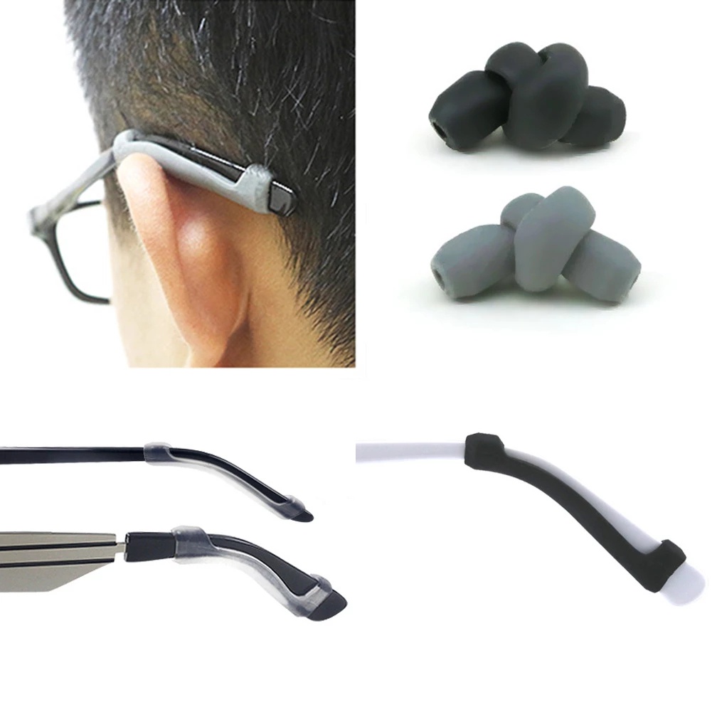 1 Pair Silicone Anti-Slip Eyeglass Holder Ear Hooks Spectacle ...