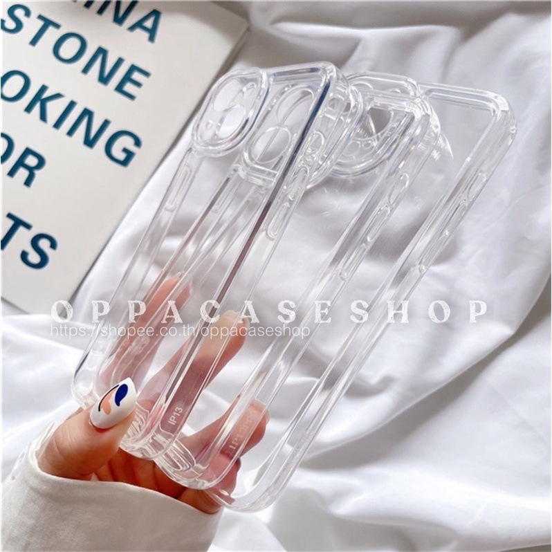 Silicone TPU Space clear case เคสใสคลุมเลนส์ เคสใสงานดี เคสใส เคสสำหรับ ...
