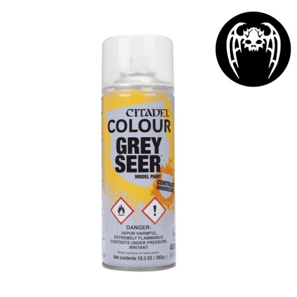 Citadel Spray Paint - Grey Seer Gray - Warhammer 40,000 models 40k ...