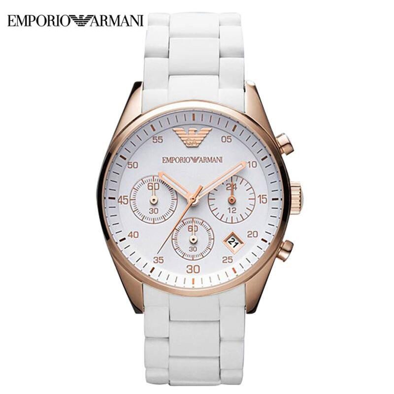 Emporio Armani นาฬิกาข้อมือผู้ชาย Sportivo Chronograph Brown Dial Brown ...