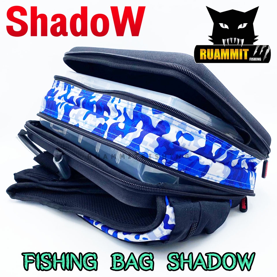 กระเป๋าใส่อุปกรณ์ตกปลา SHADOW FISHING BAG by SHADOW (แถมฟรีกล่องใส่ ...