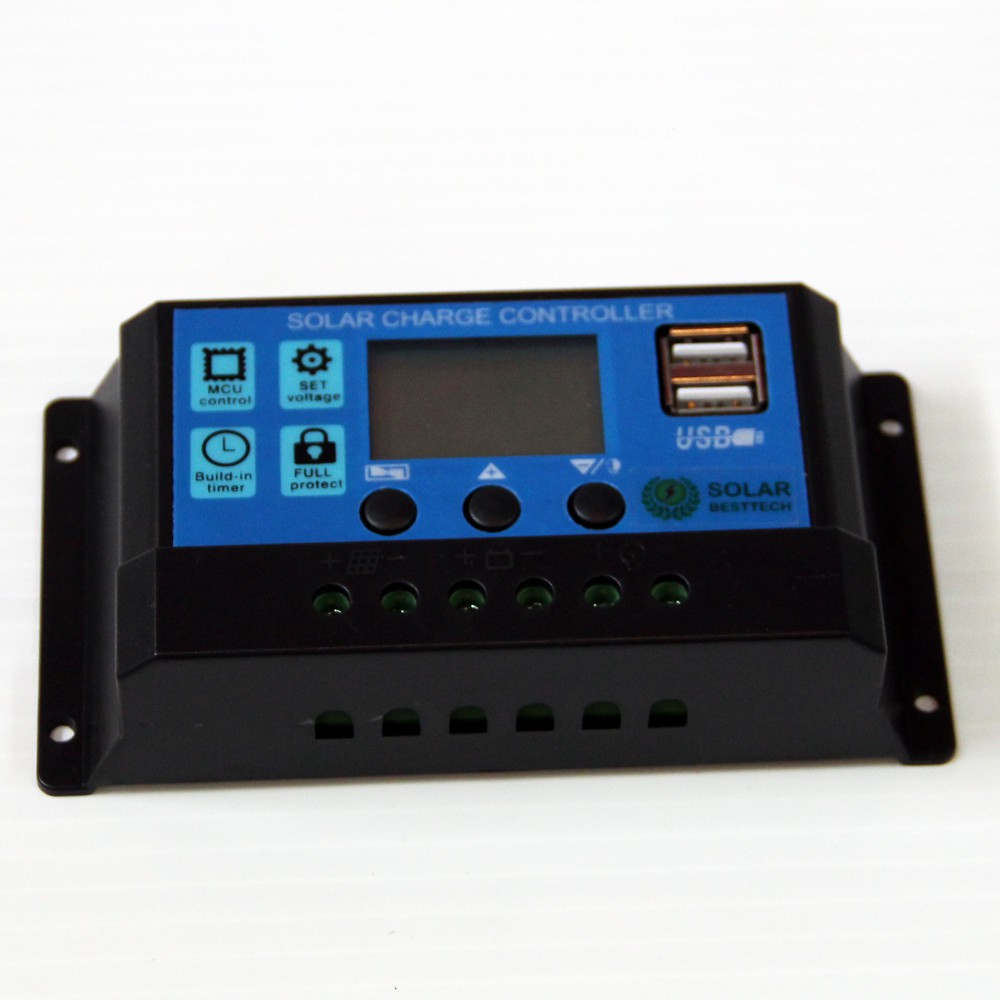 เครื่องควบคุมการชาร์จ โซลาร์ชาร์จเจอร์คอนโทรล PWM Solar Charger ...