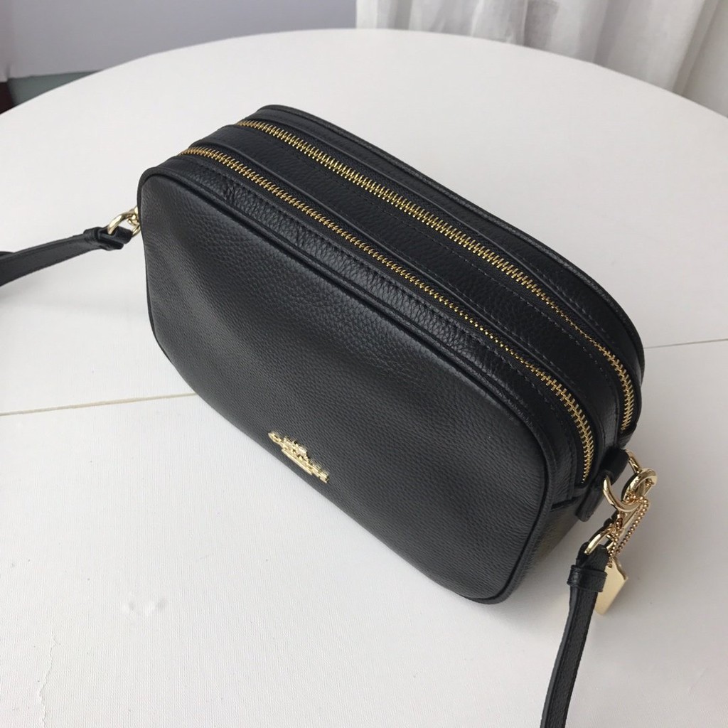 [YA] COACH 39856 กระเป๋ากล้อง Coach สีดำ Pebbled เต็มรูปแบบกระเป๋ากล้อง ...