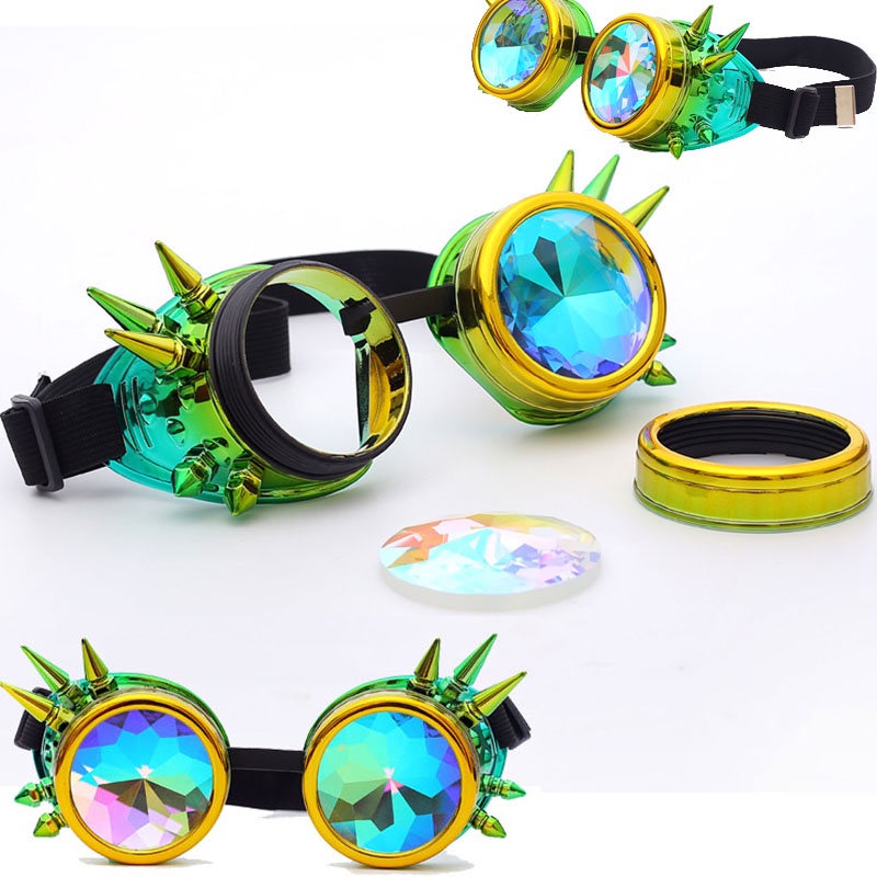 In Stockflorata Kaleidoscope Colorful Glasses Rave Festival Party Edm