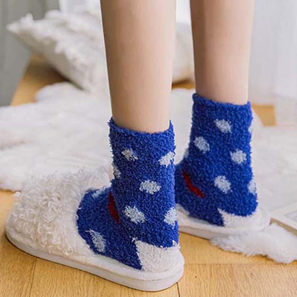 WILLIS Kawaii Coral Fleece Socks Trendy Female Hosiery Women Sleeping ...