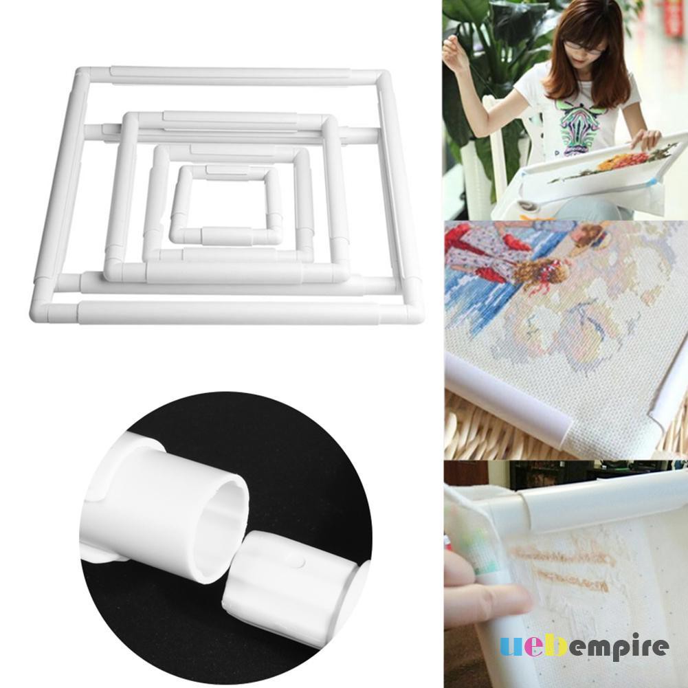 Square Shape Embroidery Frame DIY Craft Cross Stitch Needlework Sewing ...