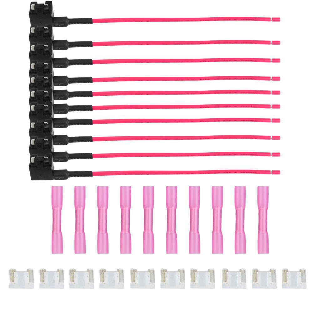 10Pcs Mini Car Auto Circuit Fuse Wire Box Blade Adapters Holder for ...