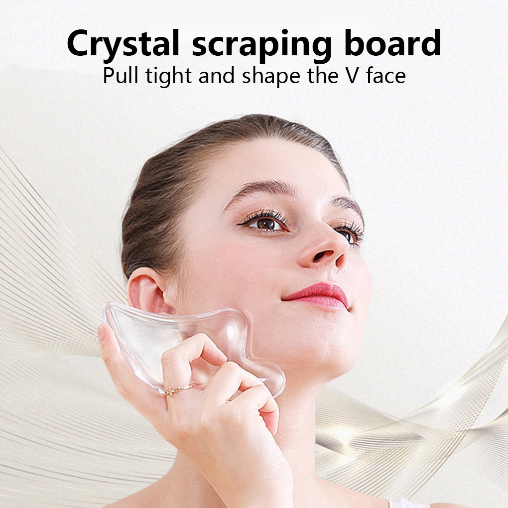 HCLM Facial Massage Scraper Acrylic Scraping Board Face Scraper Massage ...