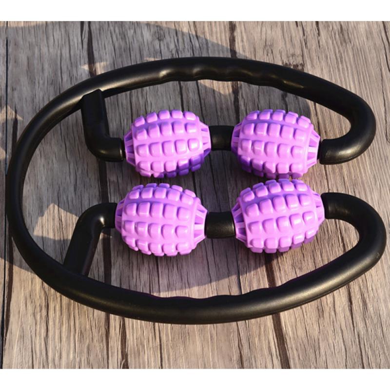 360 Degree Massager Leg Muscle Relaxation Roller Ring Clamp Massage ...