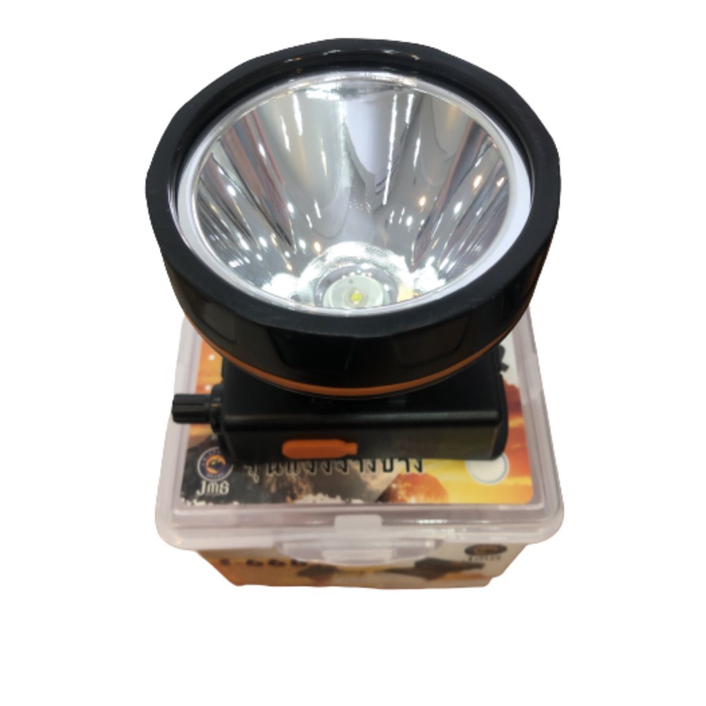 ไฟฉายคาดหัว ไฟส่องกบ จอLED หน้าไฟ หัวไฟฉาย หม้อแบต ไฟจับปลา ไฟจับกบ ...