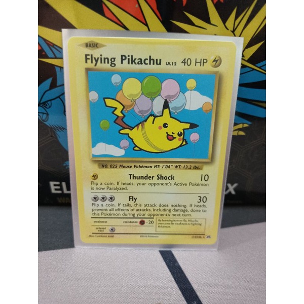 Pokemon Card "Flying Pikachu 110/108" ENG XY Evolution | Shopee Thailand