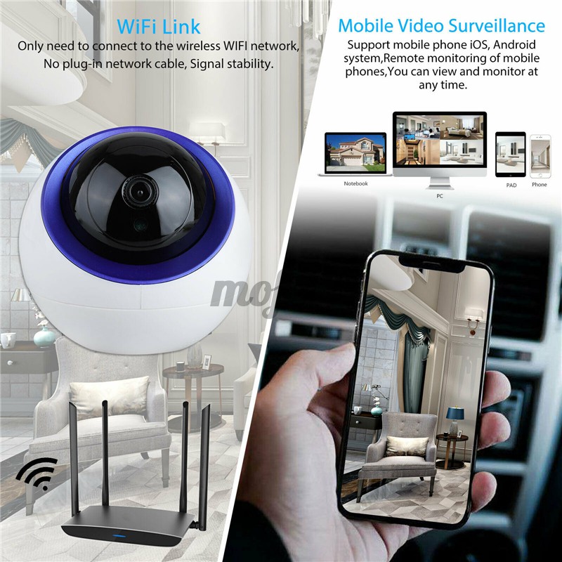 IP Wireless Dome Security Camera 1080p Full HD WiFi Indoor Home ...