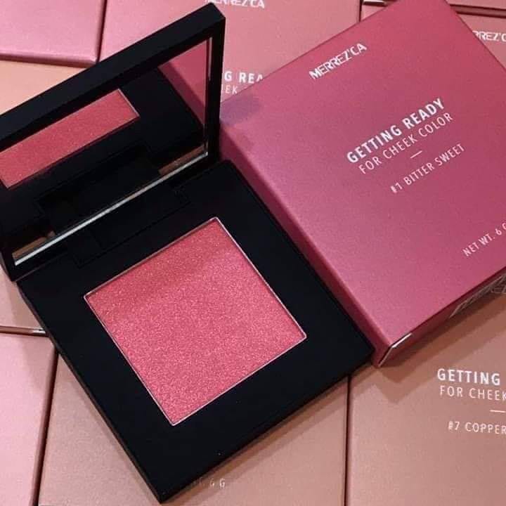(ของแท้/พร้อมส่ง) MERREZCA GETTING READY FOR CHEEK COLOR บลัชออน เมอร ...
