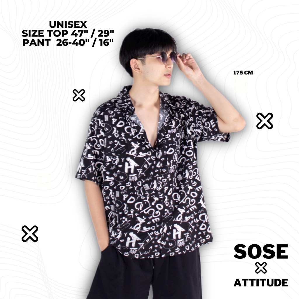 SOSE - SOSE X ATTITUDE ชุด SET เสื้อกางเกง UNISEX - soseth - ThaiPick