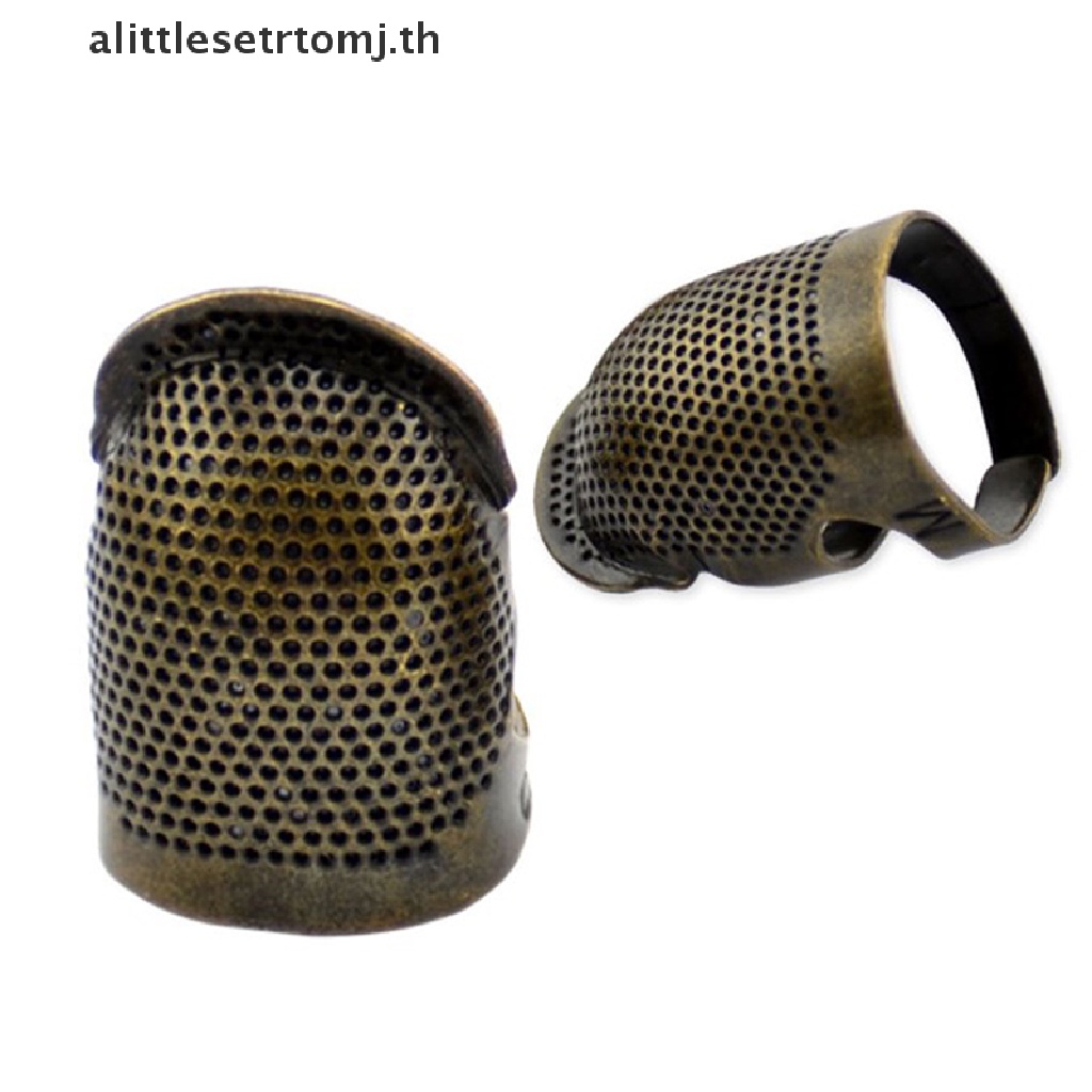 【alittlesetrtomj】 Finger Protector Vintage Gold Needle Thimble Metal ...