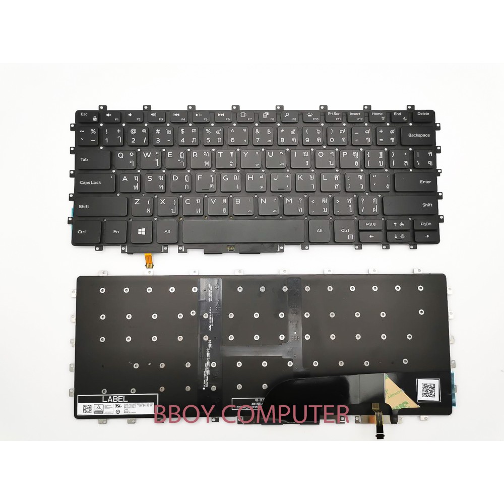 DELL Keyboard คีย์บอร์ด DELL XPS 15 9575 7590 ไทย-อังกฤษ | Shopee Thailand