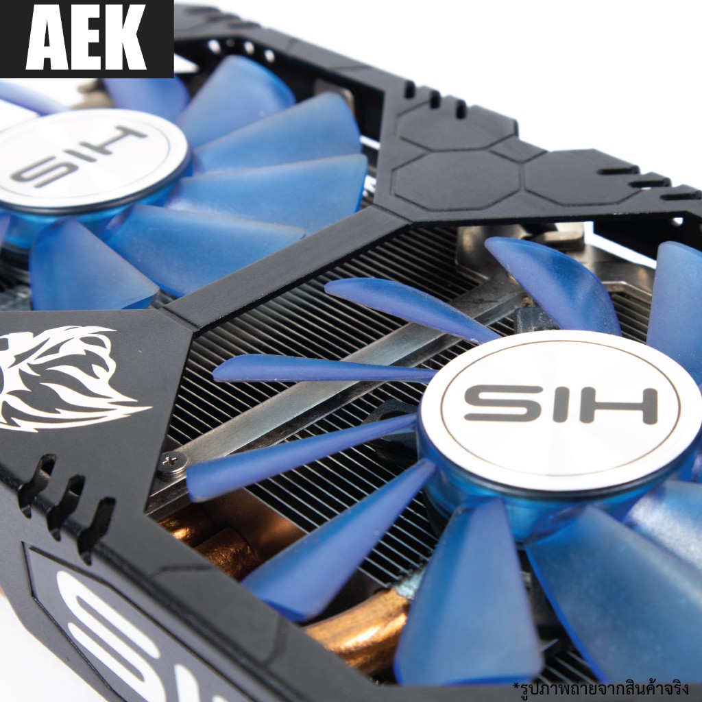 HIS RX 570 IceQ X² OC 4G GDDR5 การ์ดจอ กราฟฟิคการ์ด vga video ...