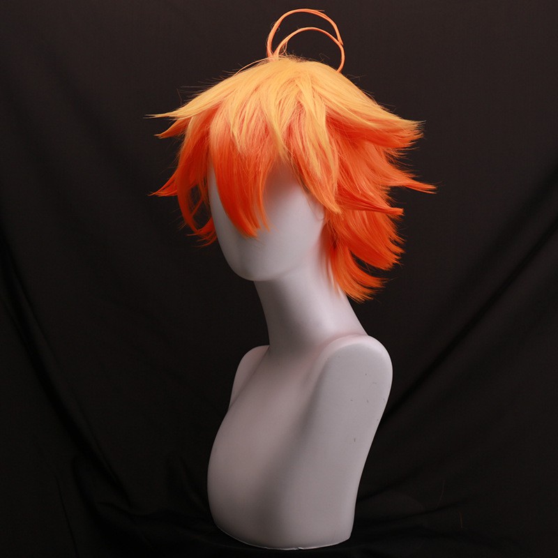 The promised neverland Emma orange yellow gradient fluffy female short ...