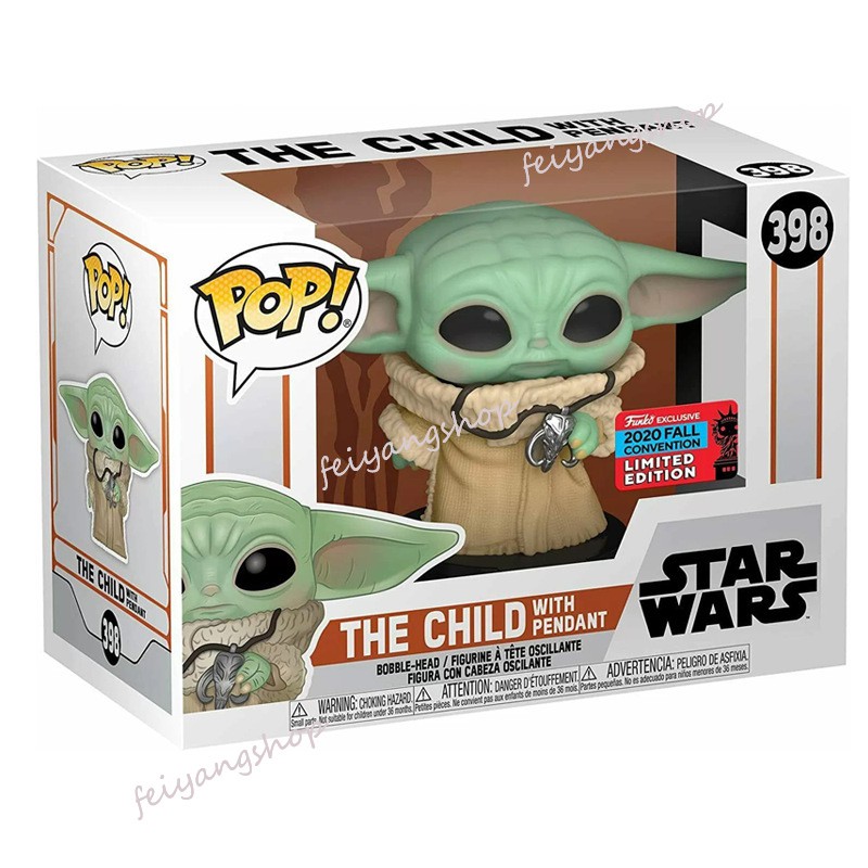 Funko Pop Star Wars The Mandalorian Baby Yoda Shaking Head Figure ...