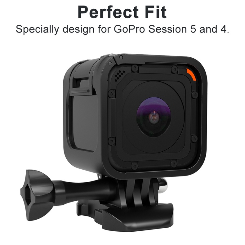 กรอบเคส สําหรับ GoPro Session 4 5 กระจกนิรภัยกันรอยหน้าจอ สําหรับ Go ...