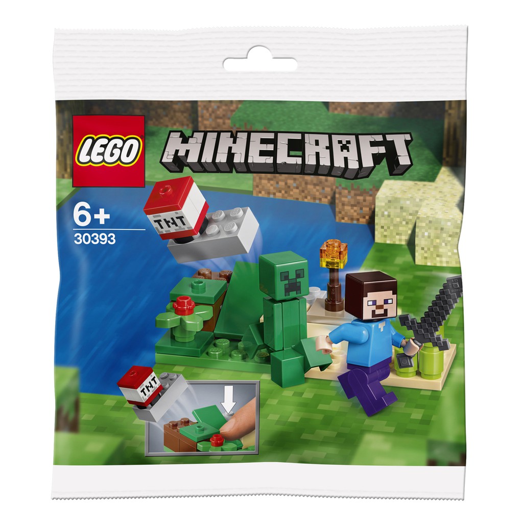 30393 : LEGO Minecraft Steve and Creeper Set Polybag | Shopee Thailand