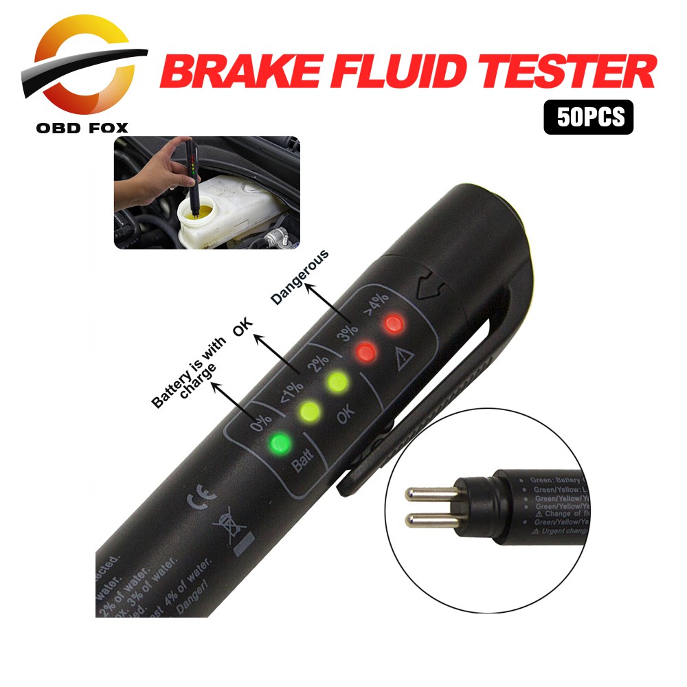 เครื่องมือทดสอบยานยนต์ Brake fluid test 5 LED Car Vehicle Brake Fluid ...