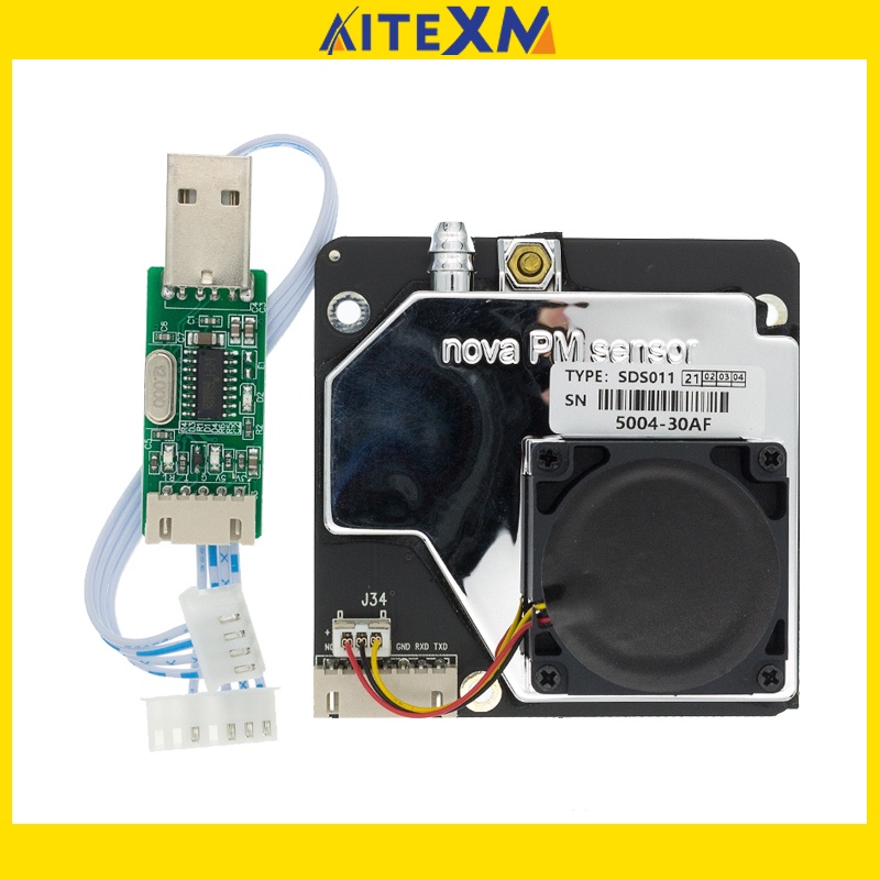 Nova Pm Sensor Sds011 โมดูลเซนเซอร์ตรวจจับฝุ่นคุณภาพสูง Pm2.5 | Shopee Thailand