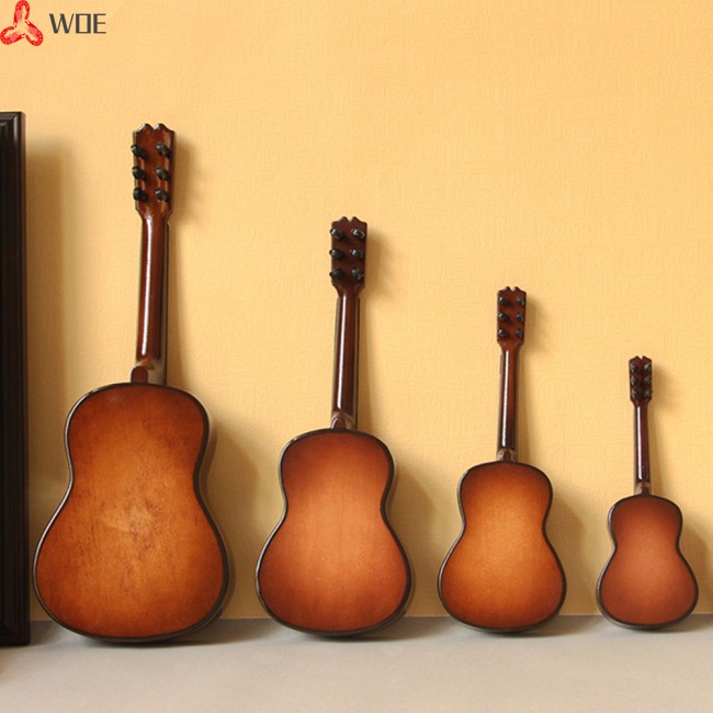 【BIG sale】【Spot Supply】Mini Guitar Miniature Model Wooden Mini Musical ...