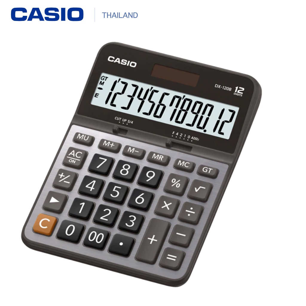 Casio DX-120B เครื่องคิดเลขตั้งโต๊ะ 12หลัก ของแท้100 รับประกันศูนย์ ...