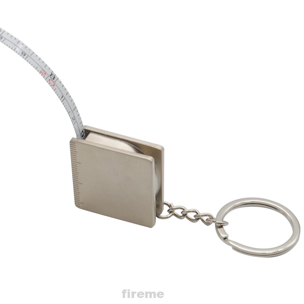 2019 Portable Alloy Practical Tape Measure Shape Keychain Tool ...