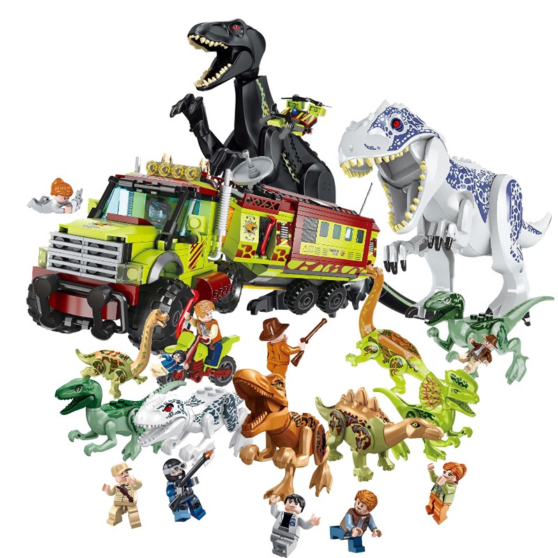 (Lele Building Blocks) Jurassic World Meat Dinosaur Boi Dragon Black ...