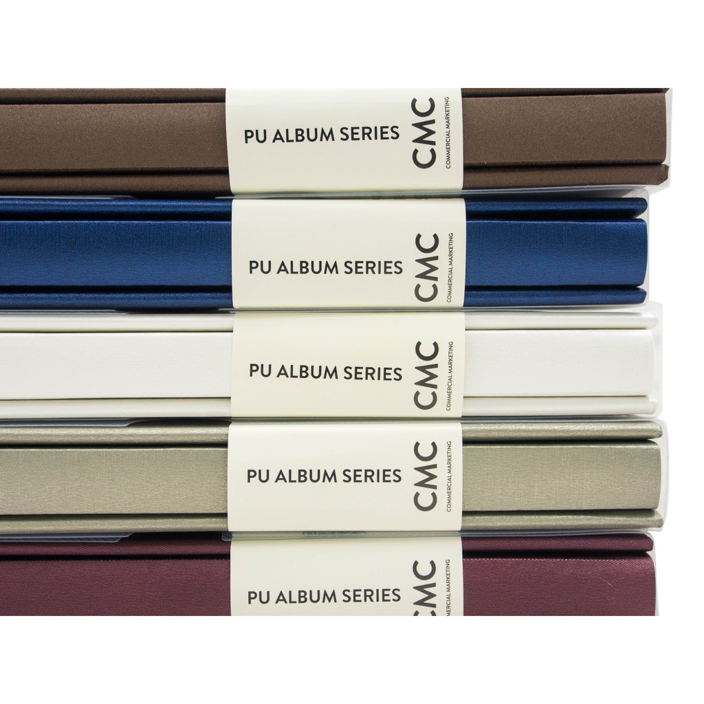 CMC อัลบั้มรูป แบบกาว ปกหนัง PU 20 แผ่น ขนาดใหญ่ CMC PU Leather Cover ...
