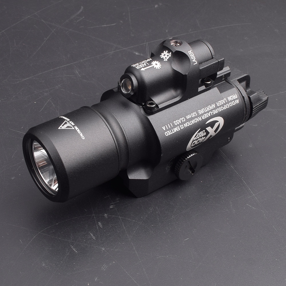 Airsoft Surefir X400U Ultra Led Handgun Flashlight with Green Laser ...
