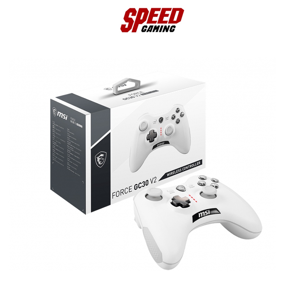 MSI CONTROLLER FORCE GC30 V2 WHITE By Speed Gaming - speedgaming - ThaiPick