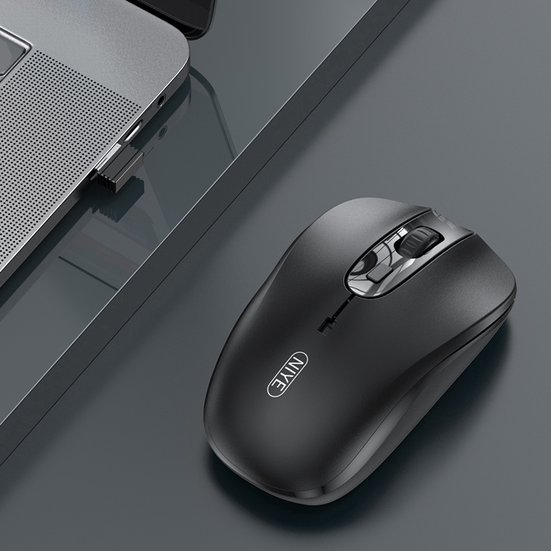 NIye Wireless Mouse Rechargeable Battery Version 2.4G Connection Silent ...