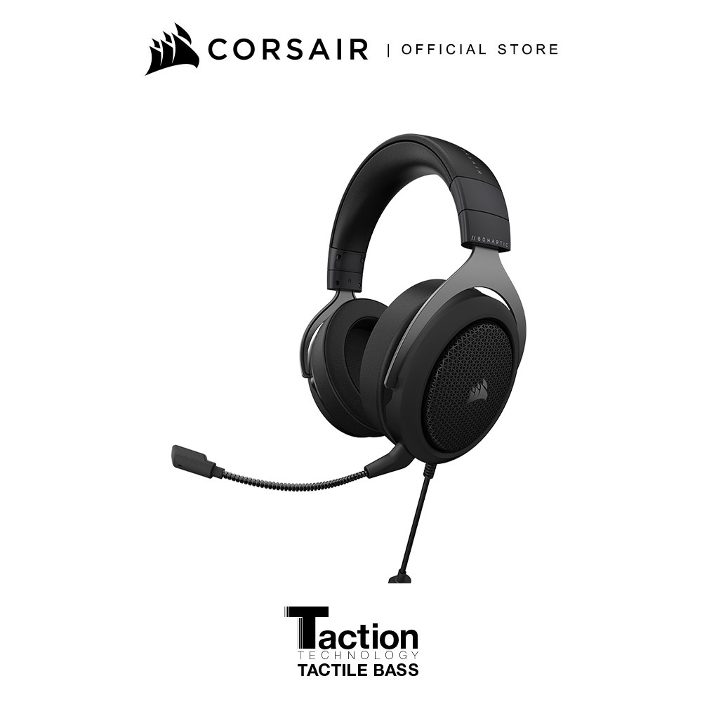 CORSAIR Headset HS60 HAPTIC Stereo Gaming Headset with Haptic Bass ...
