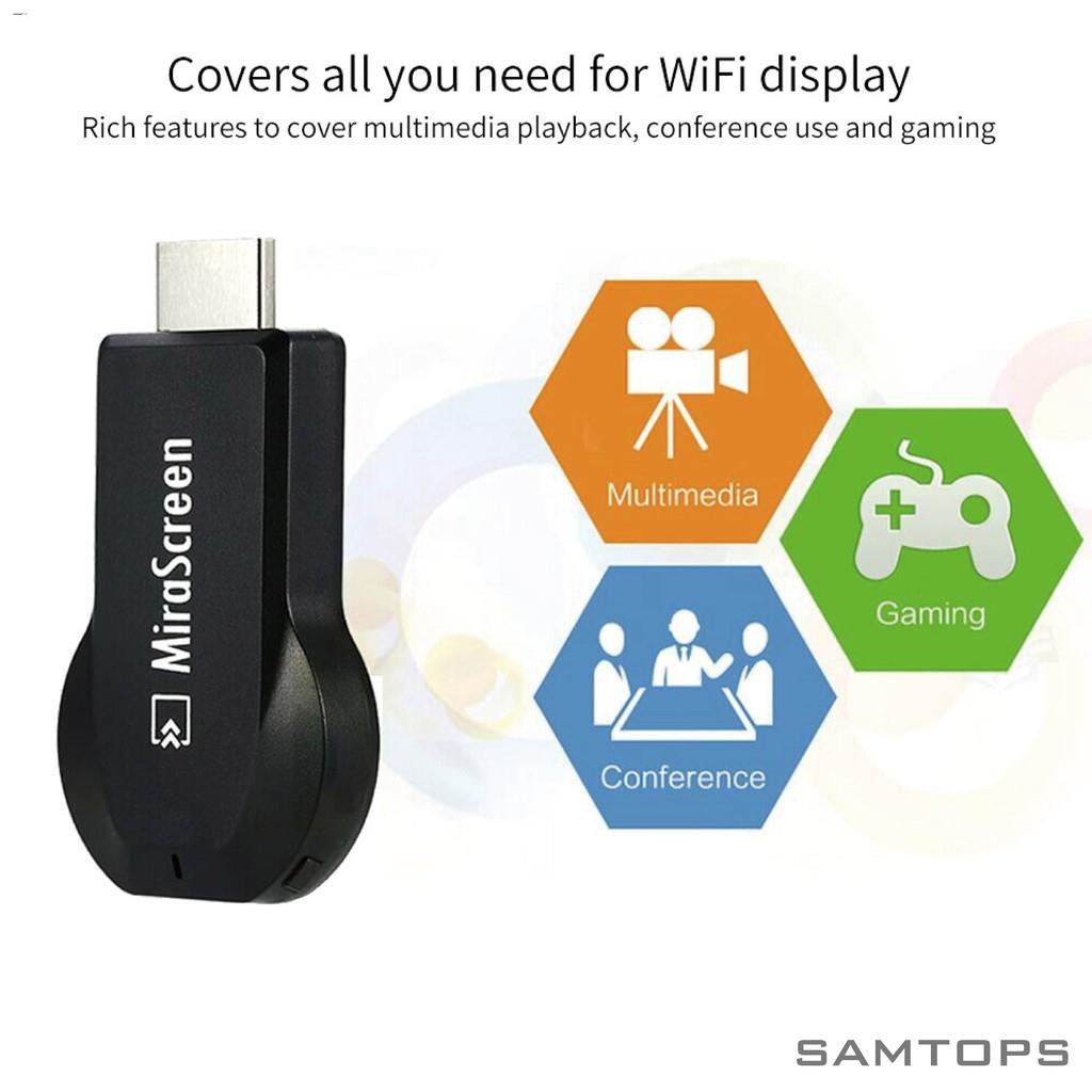 ☎New MiraScreen tv stick Mirroring dongle for smartphone Wireless WiFi ...