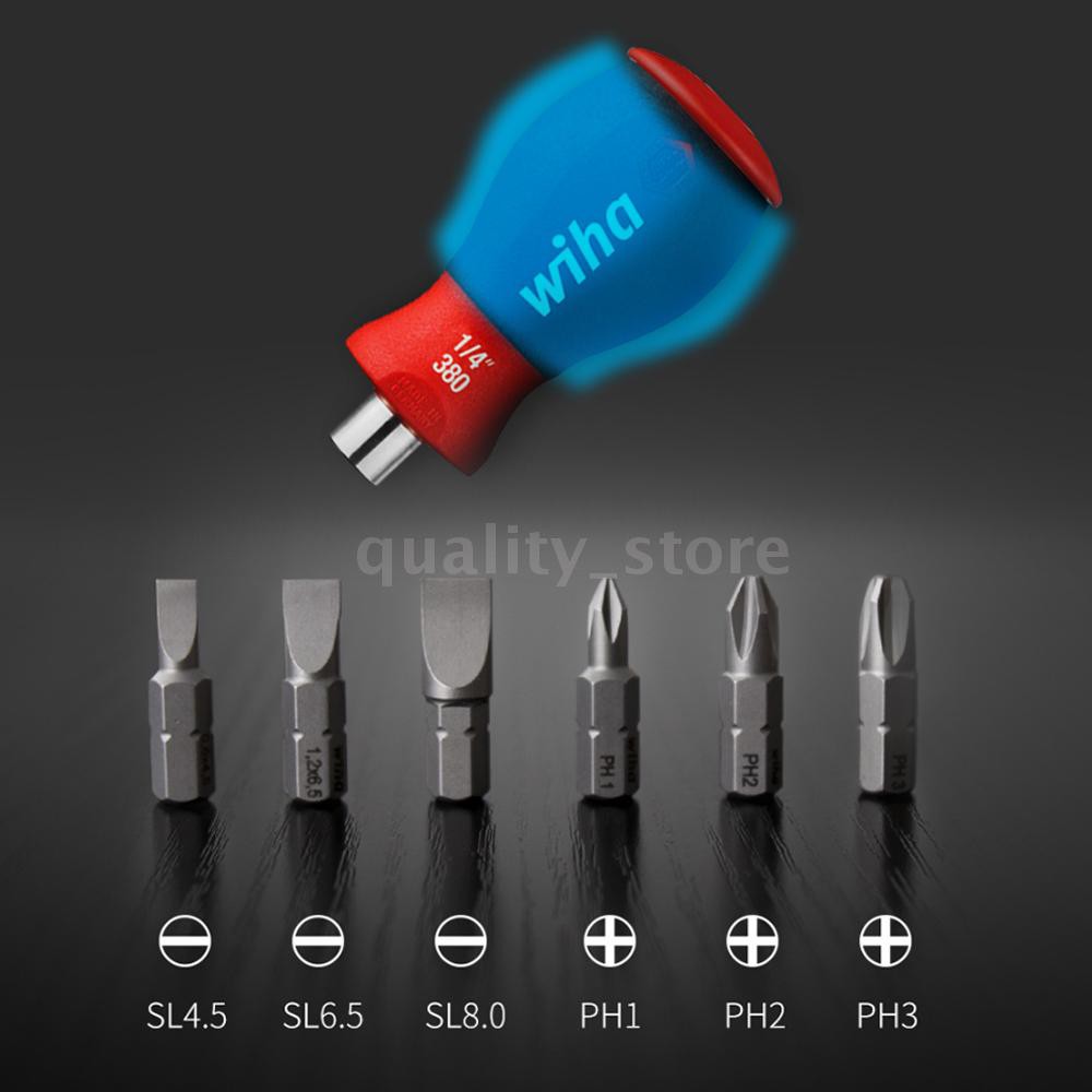 BITS ชุดไขควง 6 In 1 ขนาดเล็กพร้อมกล่อง 6 บิต Sl4 . 5 Sl6 . 5 Sl8 . 0 Ph1 Ph2 Ph3 - quality ...