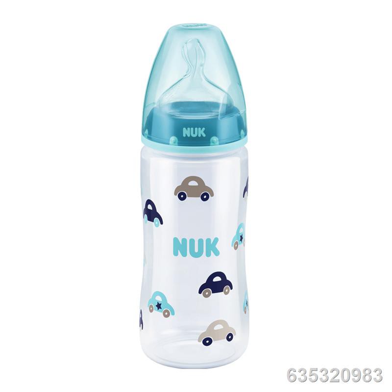 ขวดนม NUKpp PP สีปากกว้าง NUK300 (พร้อมรูกลมซิลิโคนเบอร์ 2) - gfbjbbbfde - ThaiPick