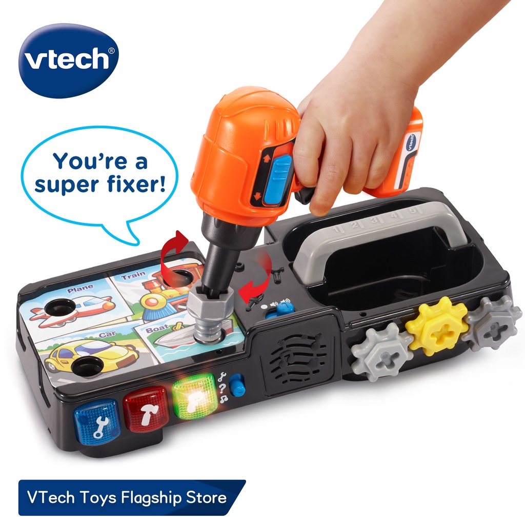 VTech Drill Learn Toolbox Role-Play Toys Pretend Play Boys Toys Kids 2 ...