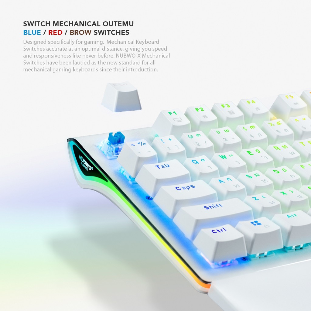 NUBWO X30 TERMINATOR RGB Mechanical Gaming Keyboard คีย์บอร์ดเกมมิ่ง ...