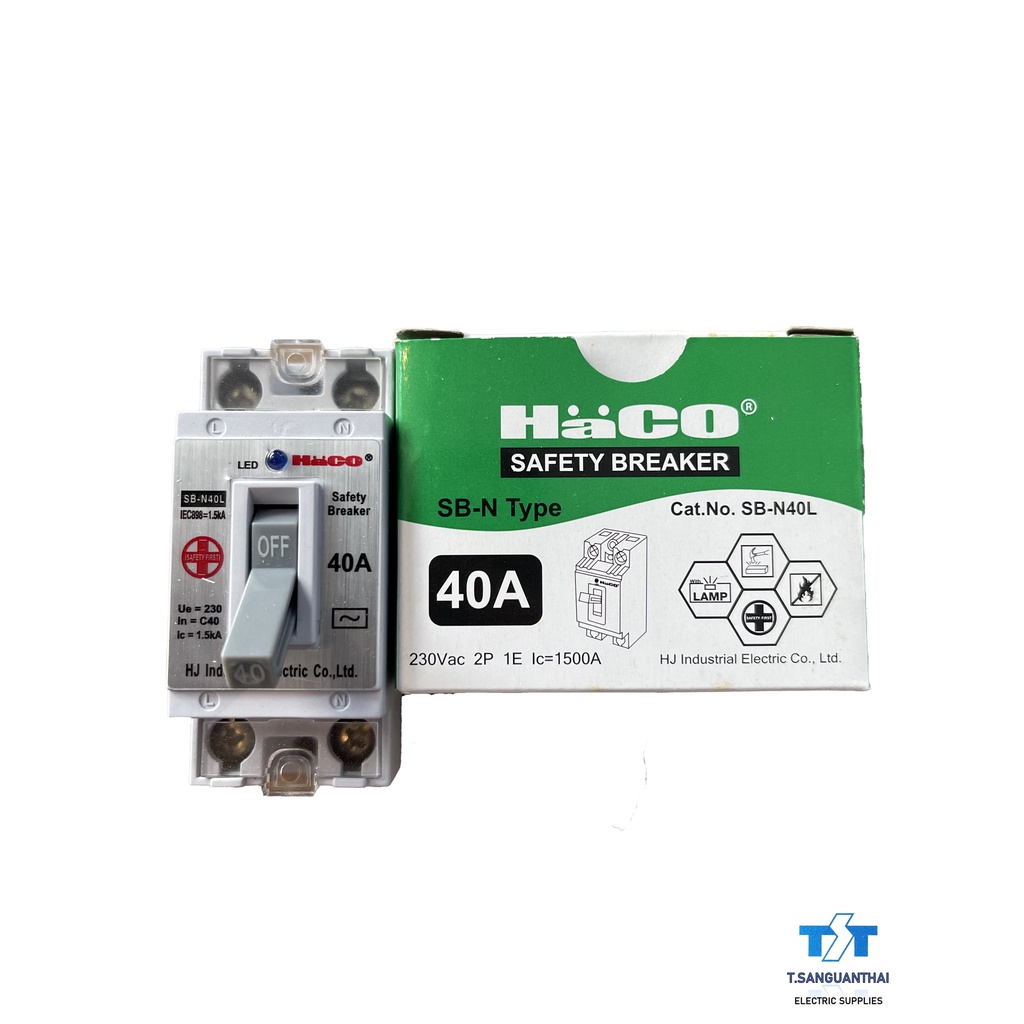 HACO รุ่น SB-N เบรคเกอร์ป้องกันไฟเกิน 10,16,25,40 แอมป์ เบรกเกอร์ เบรกเกอร์ตัดไฟ เบรกเกอร์ ...