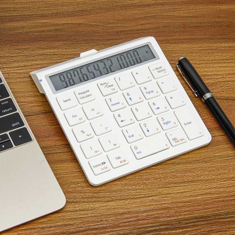 Sunreed Numeric Keypad 4.0 Bluetooth Keyboard with Display Calculator Function 2 in 1 Number Pad ...