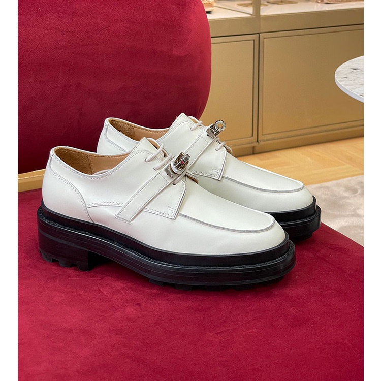 Kelly BUCKLE loafers 2022 ใหม่หนา-soled ส้นหนา lace-up Oxford รองเท้า ...