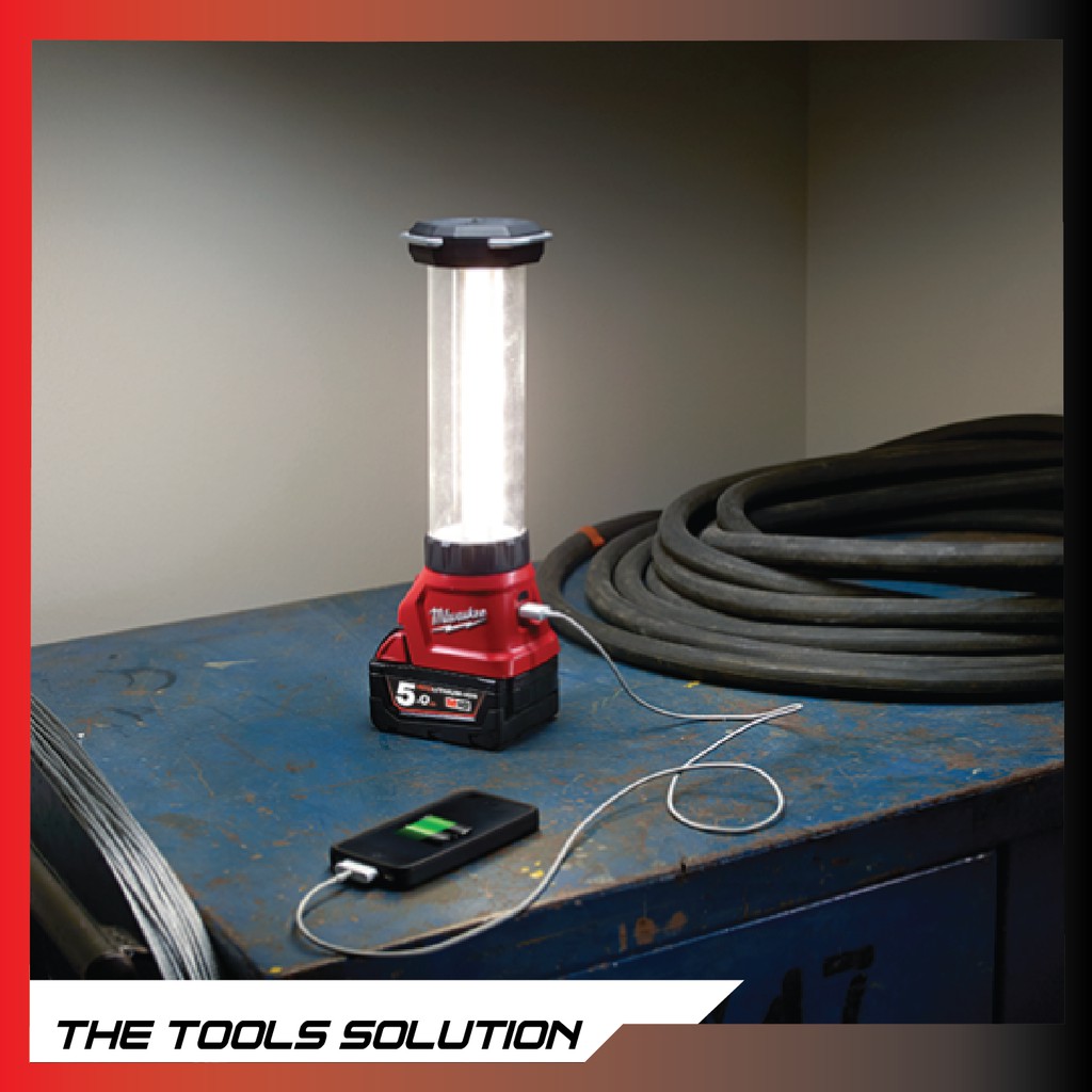 Milwaukee ไฟตะเกียง 18 โวลท์ พร้อมที่ชาร์จ USB 1 (เครื่องเปล่า) M18 LL ...