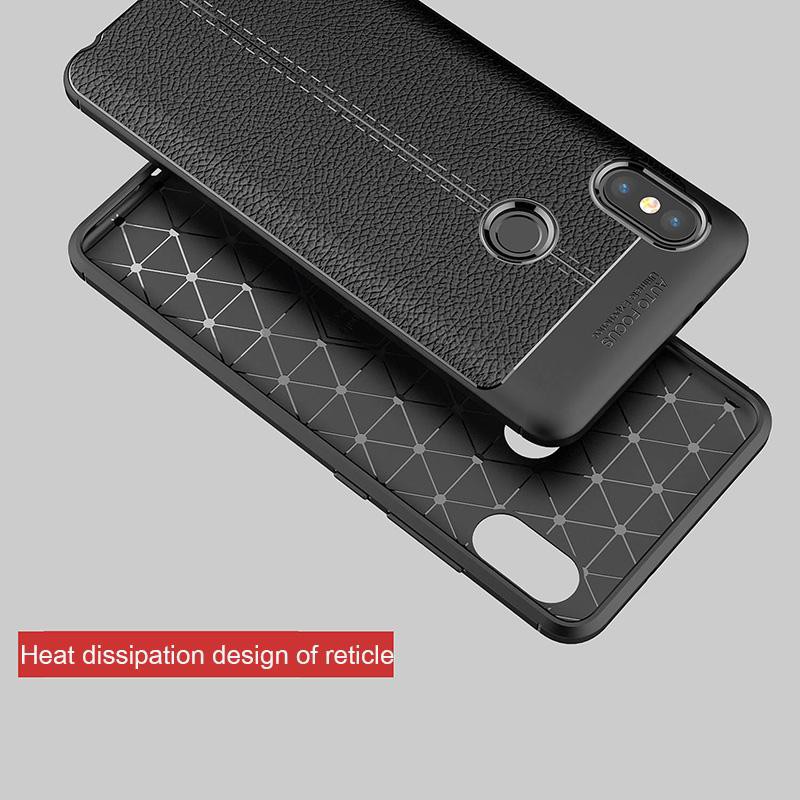 For Xiaomi Redmi Note 5 Pro Phone Case, Shockproof Silicone PU Leather ...