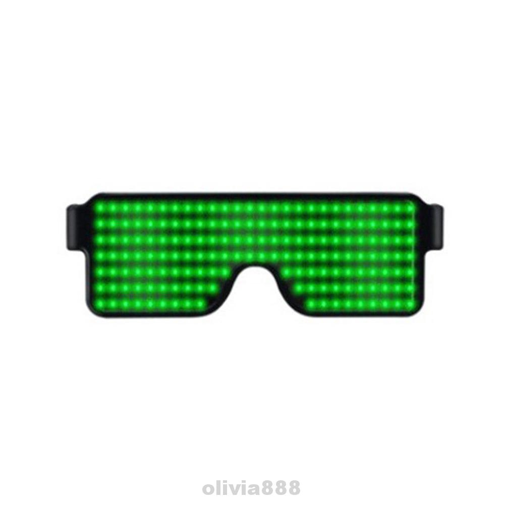 Led Glow Display Screen Sunglasses Multi-Purpose Eyewear Nightclub ...